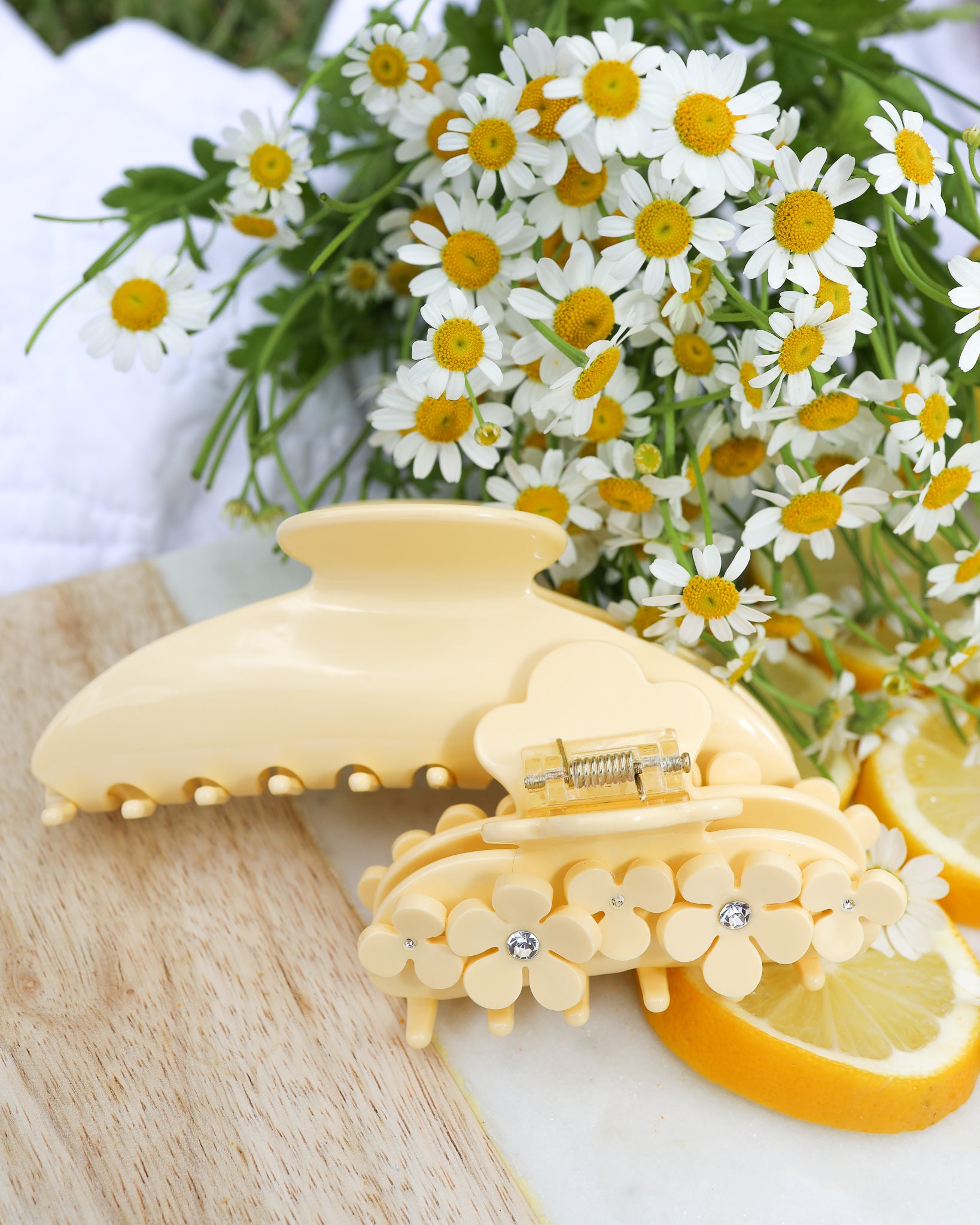 Butter Yellow Claw Clip Bundle 🧈 – Ochre Noire
